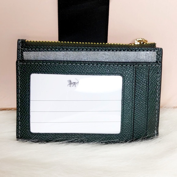 Coach | Accessories | Coach Nwt Dark Green Mini Skinny Id Case | Poshmark
